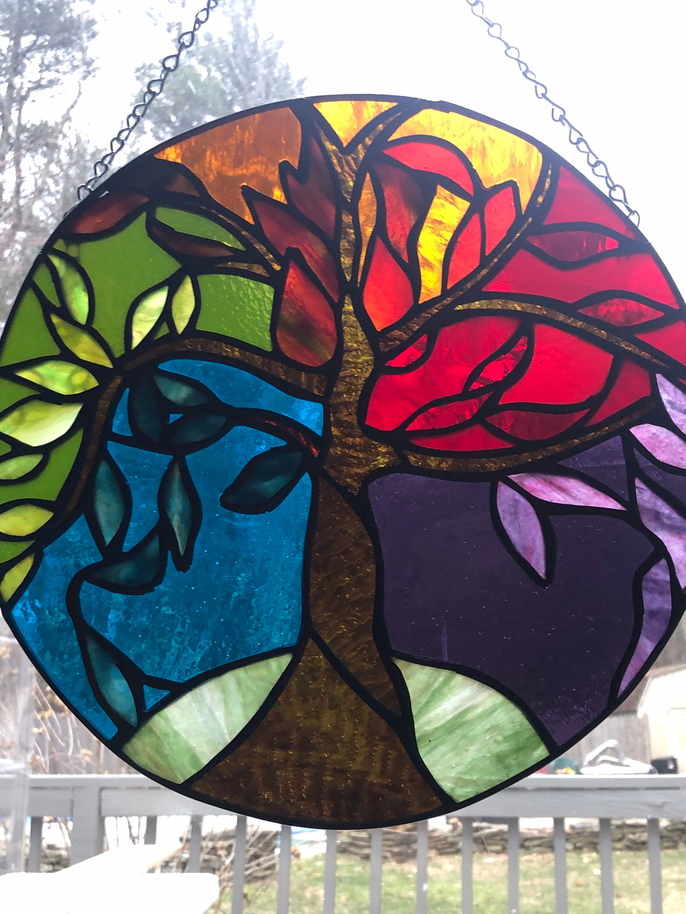 Custom Stained Glass Tree of Life - Etsy