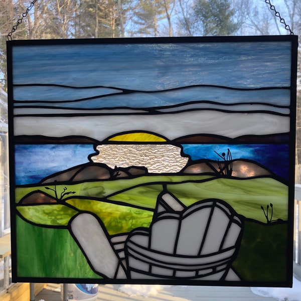 Beach Scene Stained Glass - Etsy