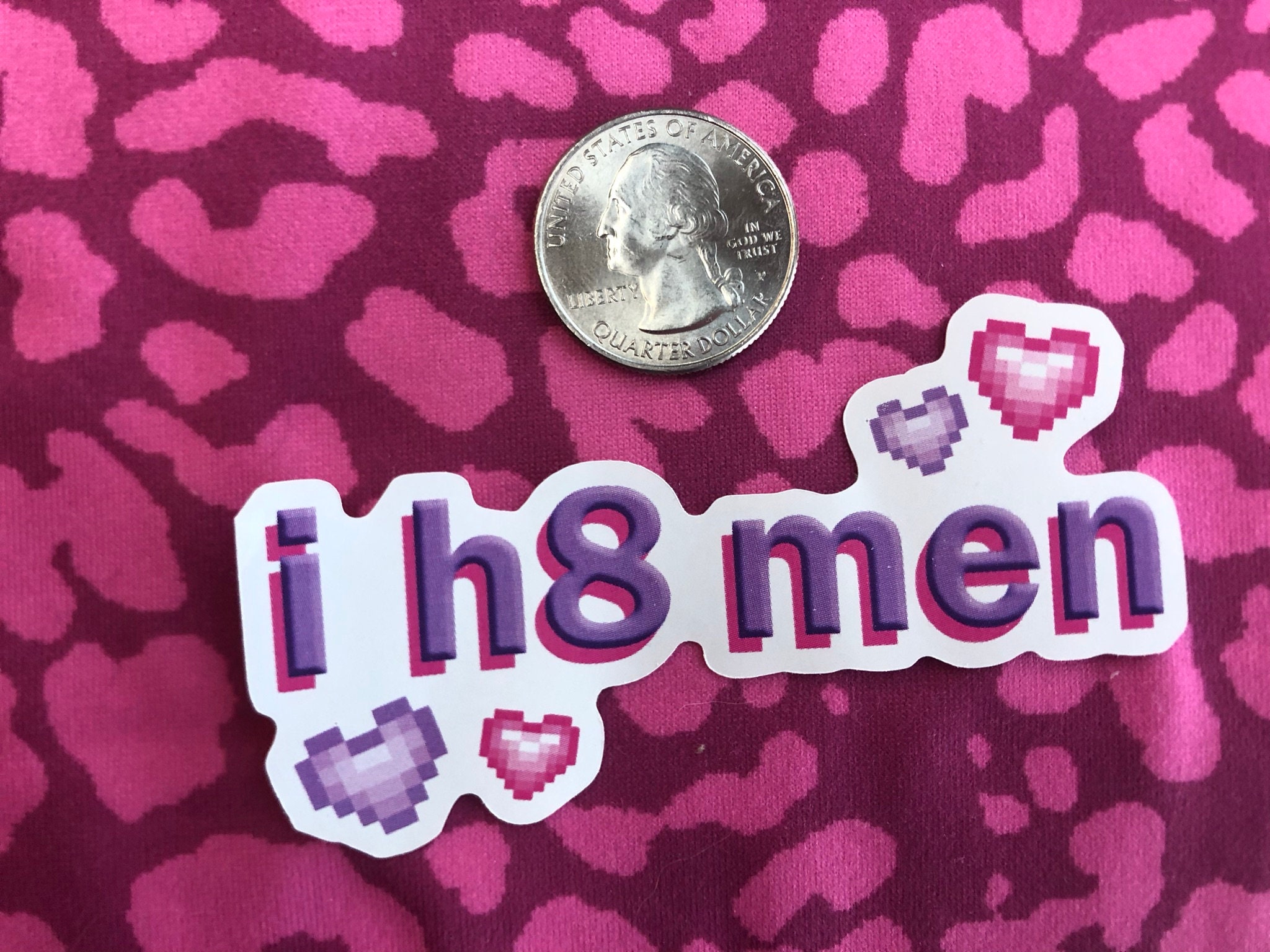 I Hate Men Sticker Feminism Misandry Girly - Etsy