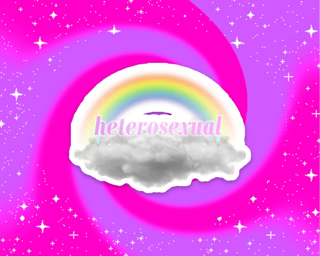 Heterosexual Sticker | Pride Gay Pan Bi Lesbian Hetero Sexuality Gender ...
