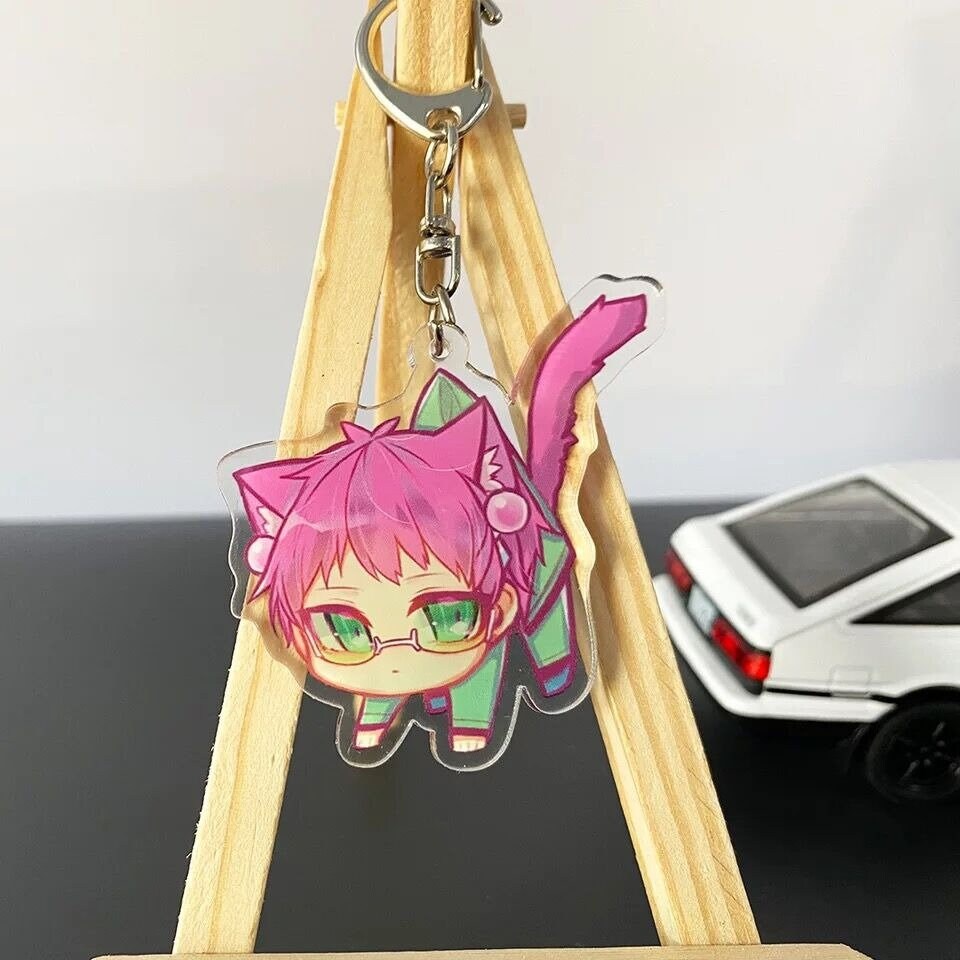The Disastrous Life Of Saiki K Anime Key Chain Key Ring Etsy Uk