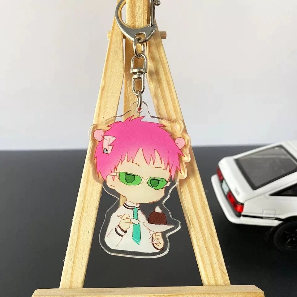 The Disastrous Life Of Saiki K Anime Key Chain Key Ring Etsy Uk