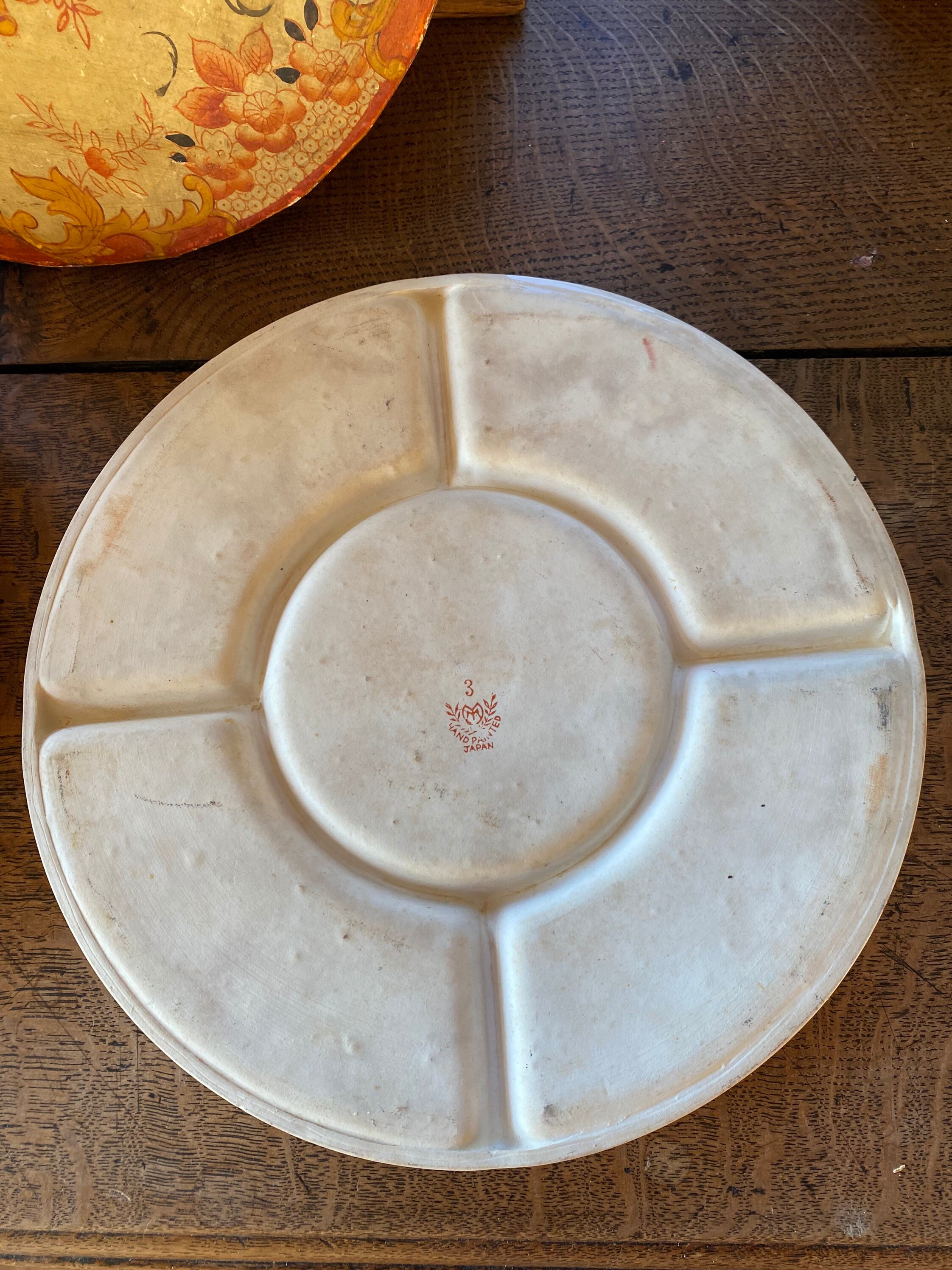 Antique Divided Plate in Original Box Hand Painted Porcelain | Etsy