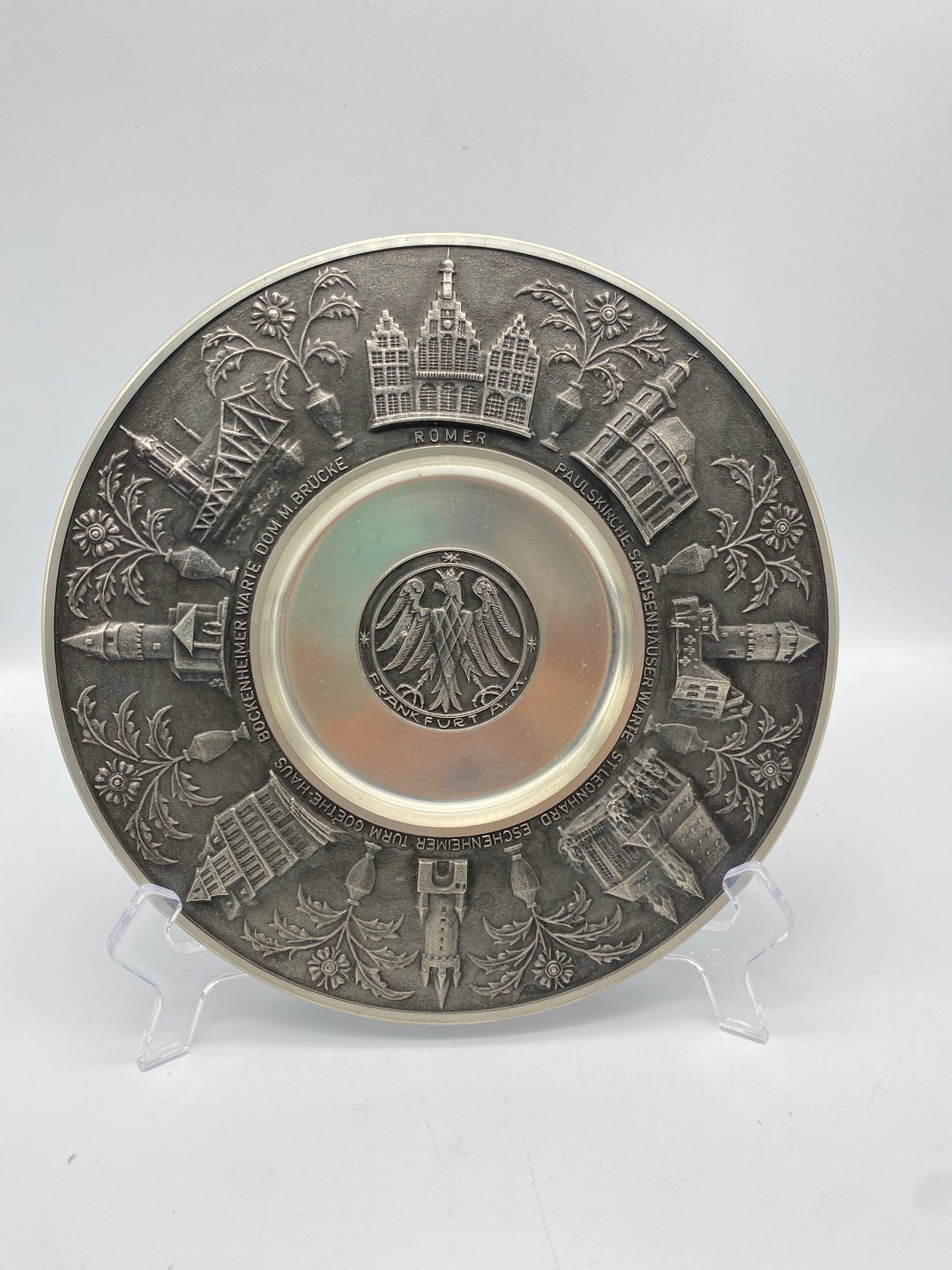 Frankfurt A.M. Commemorative Pewter Plate for 97th General Hospital ...