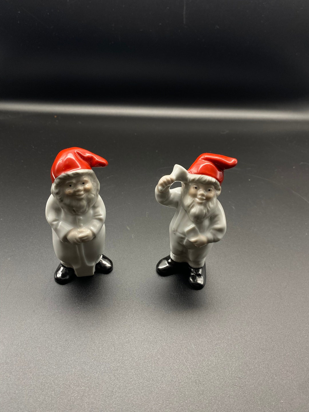 Vintage Porcelain Santa Elf Germany Bell Ringing or Holding Shovel - Etsy