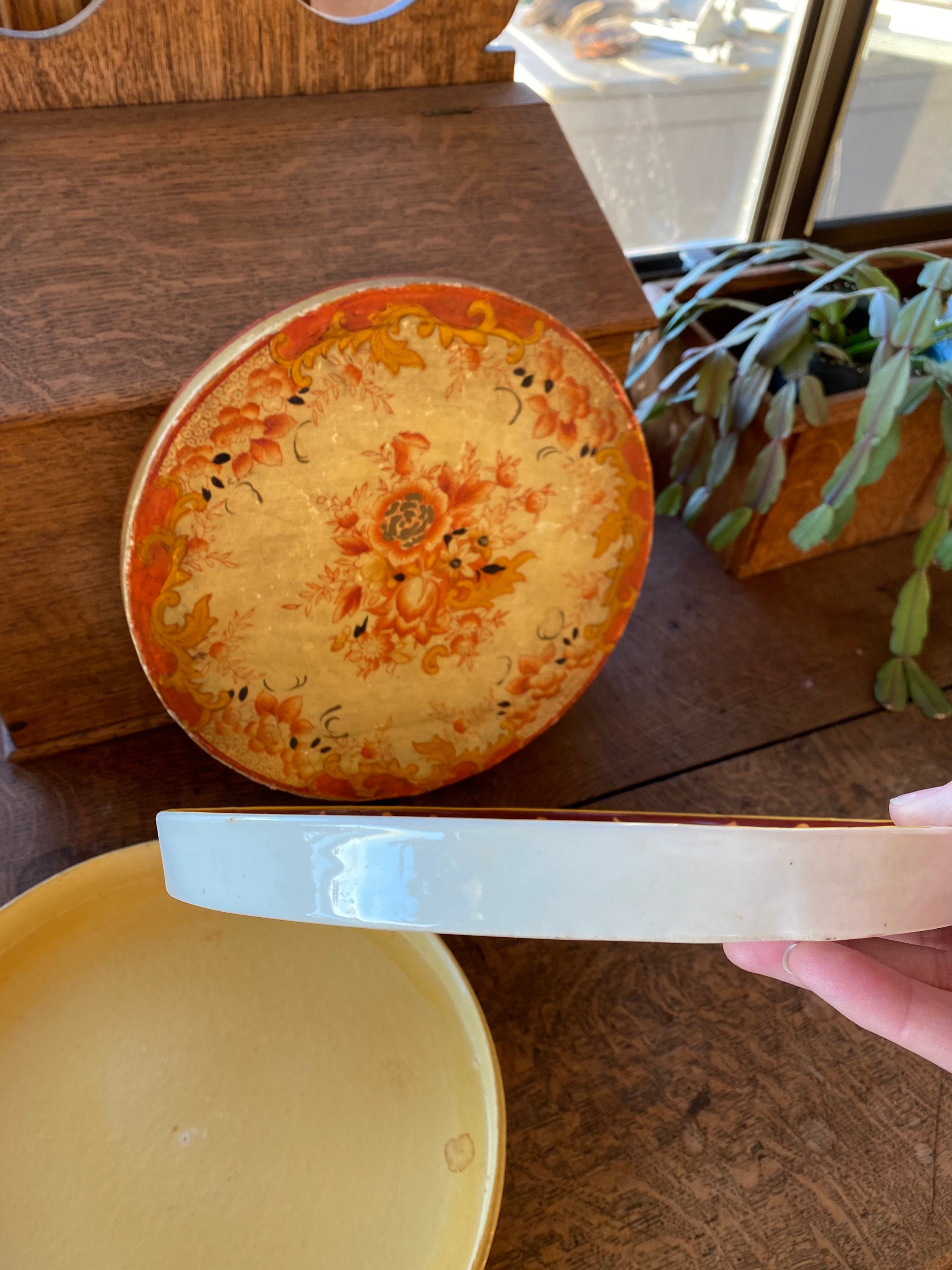 Antique Divided Plate in Original Box Hand Painted Porcelain | Etsy