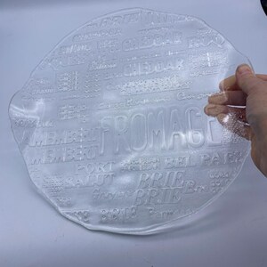 Scandinavian Art Glass Cheese Platter Charcuterie Plate Royal Krona - Etsy