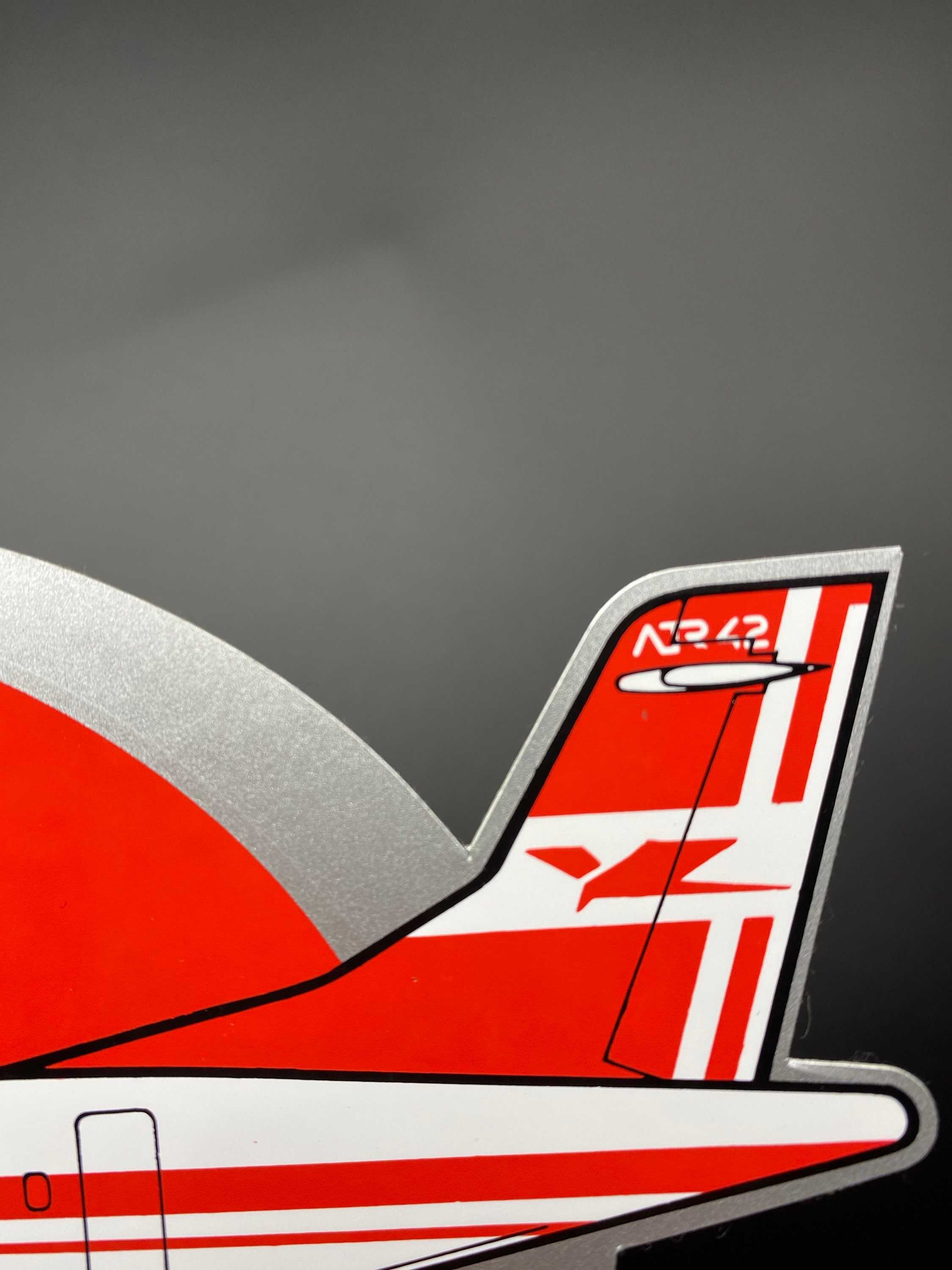 Air Mauritius ATR 42 Plane Advertisement Sticker Decal Vintage | Etsy