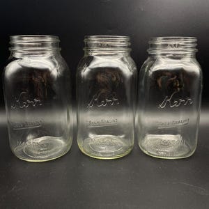 Vintage Kerr Mason Canning Jars Self Sealing Glass Jars Various Styles ...