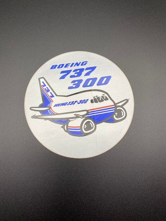 Boeing 737-300 Plane Advertisement Sticker Decal Vintage 1980s | Etsy