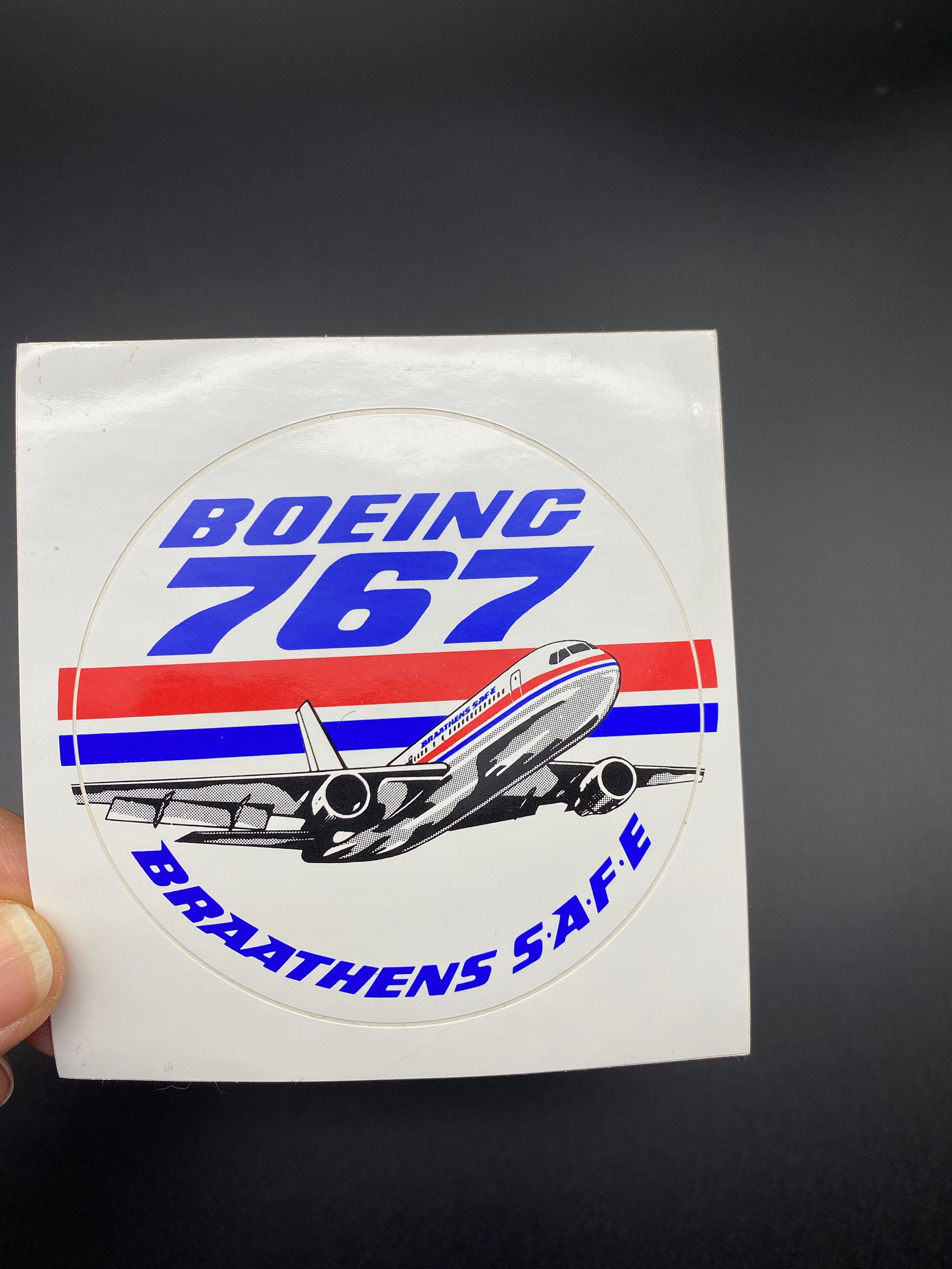 Boeing 767 Braathens S.A.F.E. Plane Advertisement Sticker | Etsy