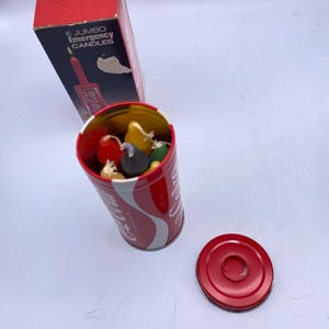 Coca Cola Emergency Candles and Tin Canister VTG Candle Holder - Etsy