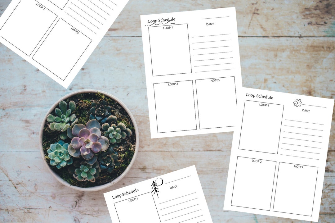 Homeschool Loop Schedule - Loop Schedule Printable - Homeschool ...