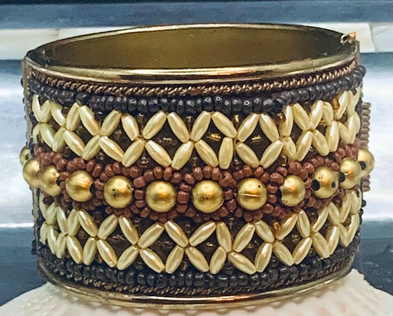 Vintage Beaded Bracelet - Etsy