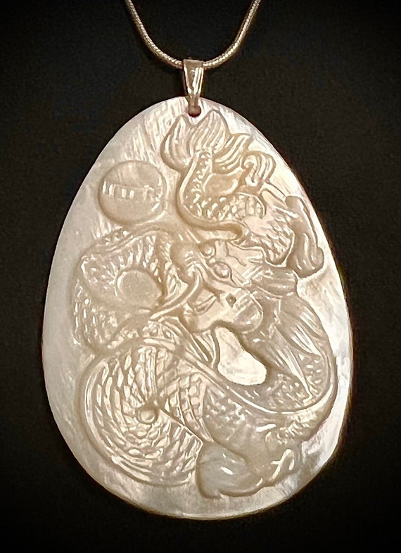 Vintage Hand Carved Dragon - Gem