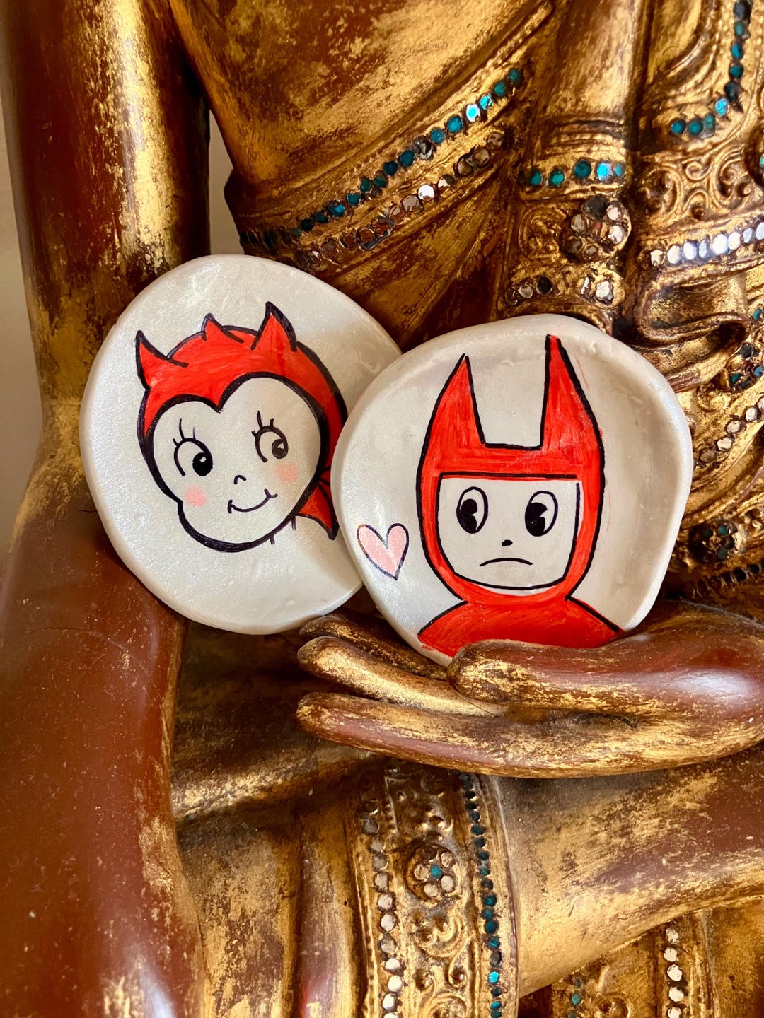 Matching Little Devil Trinket Plates - Etsy