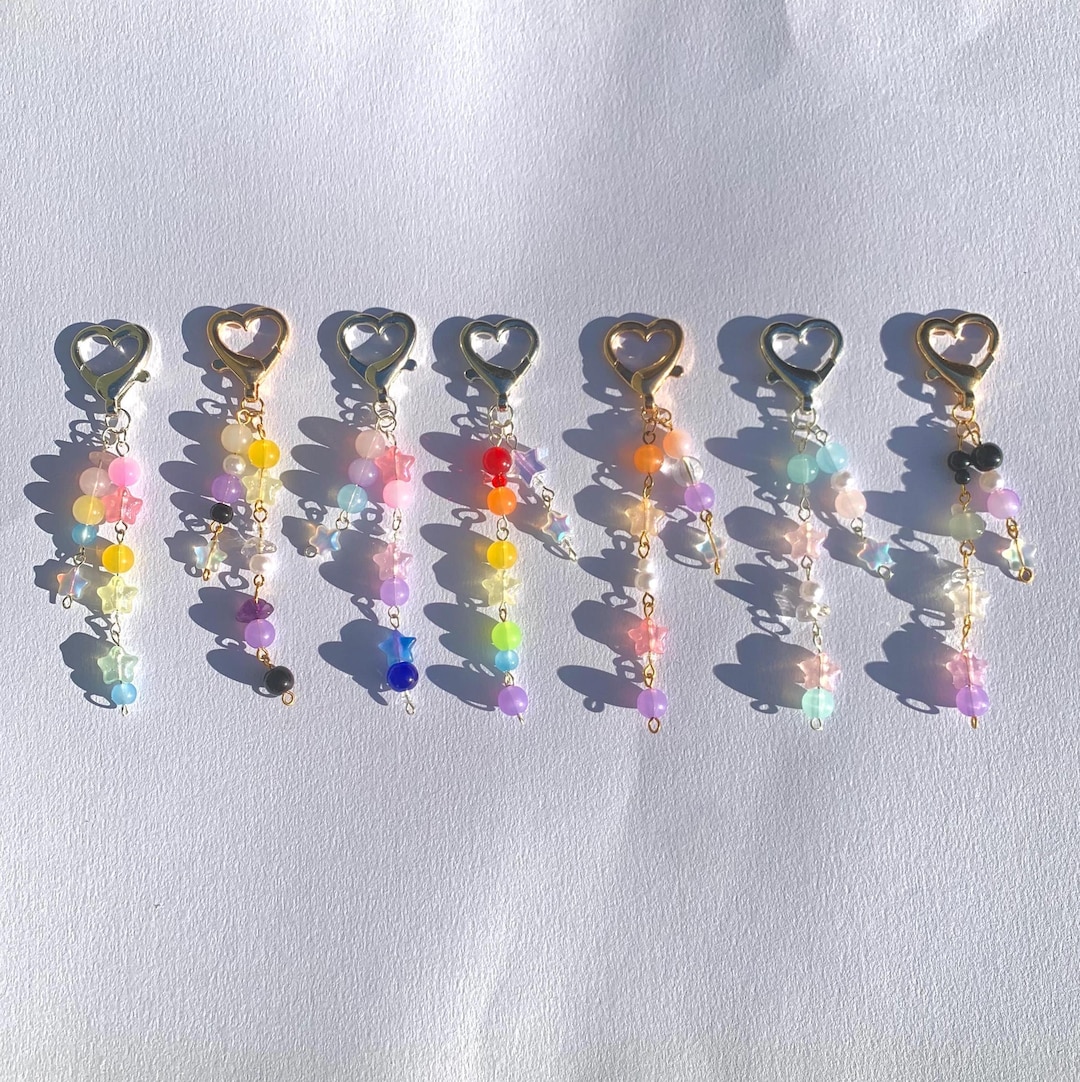 LGBTQ+ Pride Subtle Beaded Keychain - Queer Keychain Charm - Gay ...
