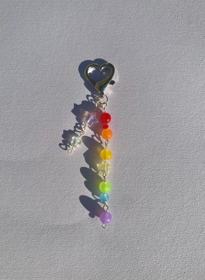 LGBTQ+ Pride Subtle Beaded Keychain - Queer Keychain Charm - Gay ...