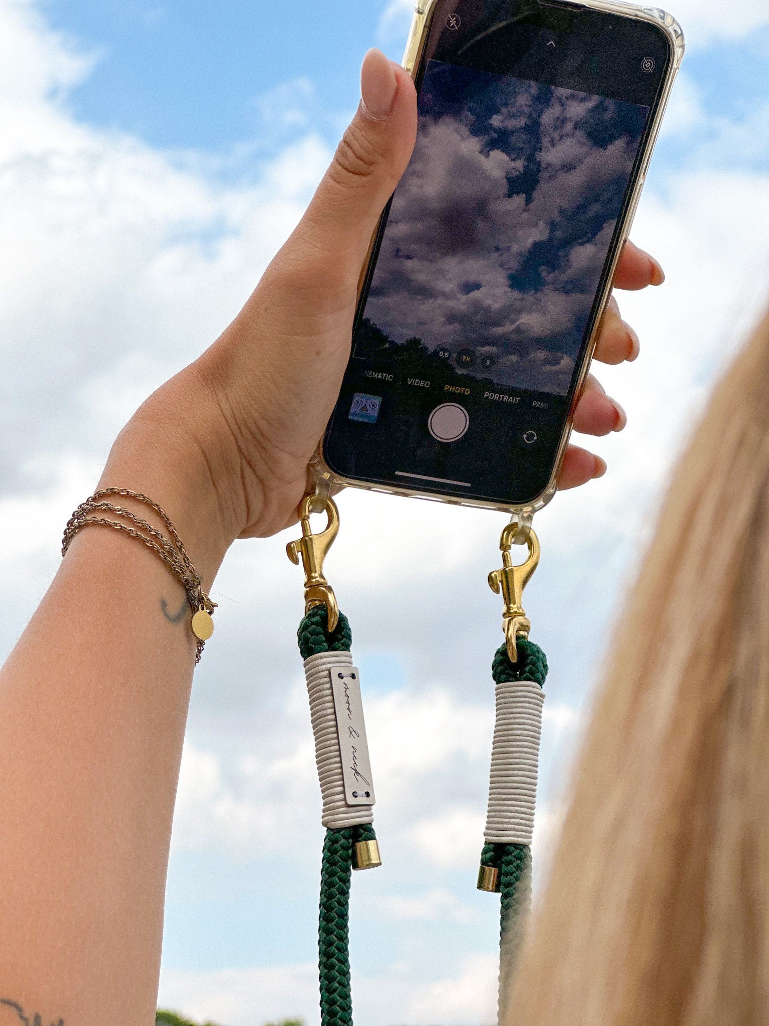 Green Mobile Phone Chain Interchangeable Strap “insane” With Gold ...