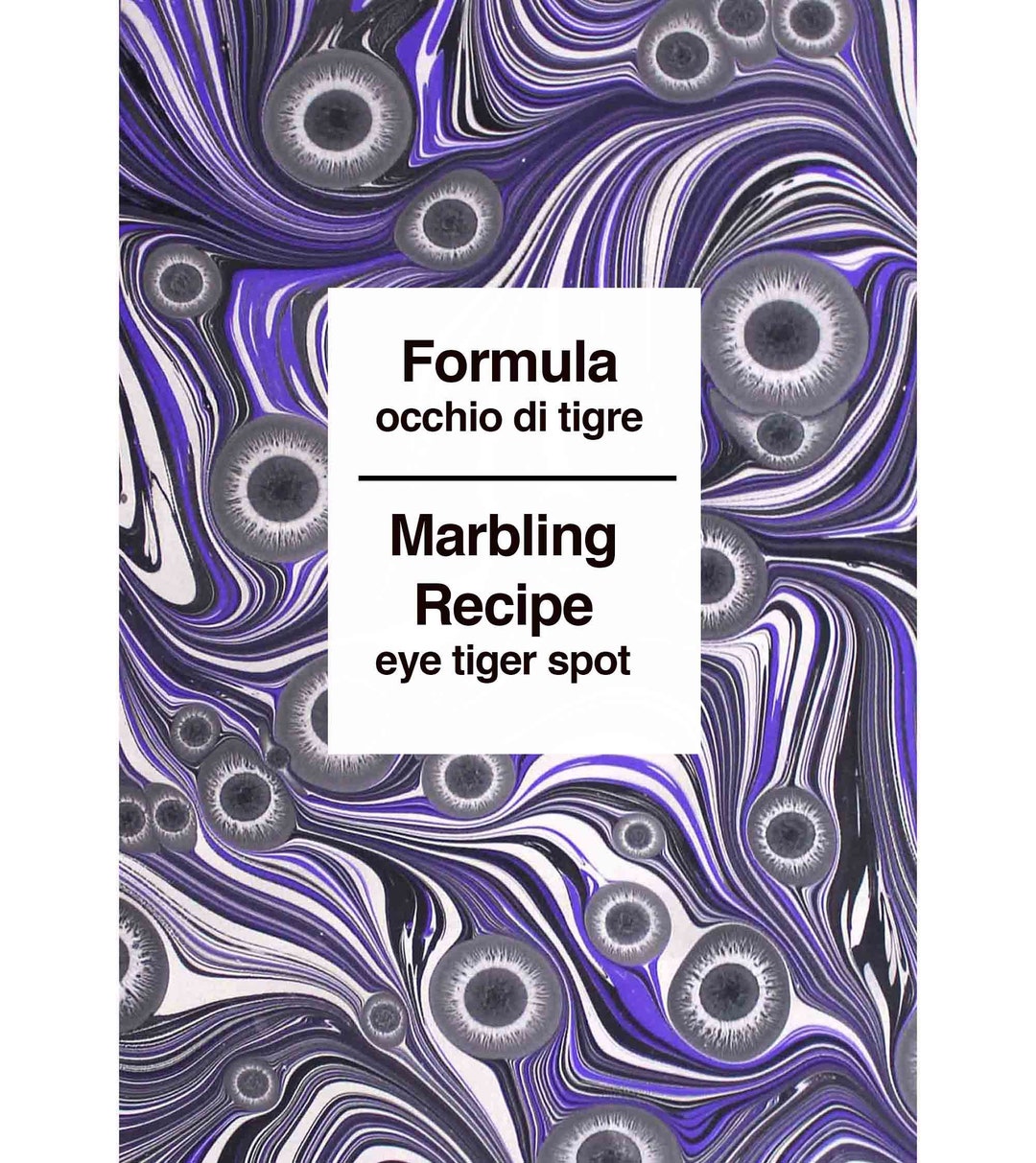Eye Tiger Formula, Marbling Material, Recipe for Marbling - Etsy