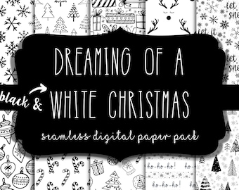 Christmas Digital Paper - Etsy