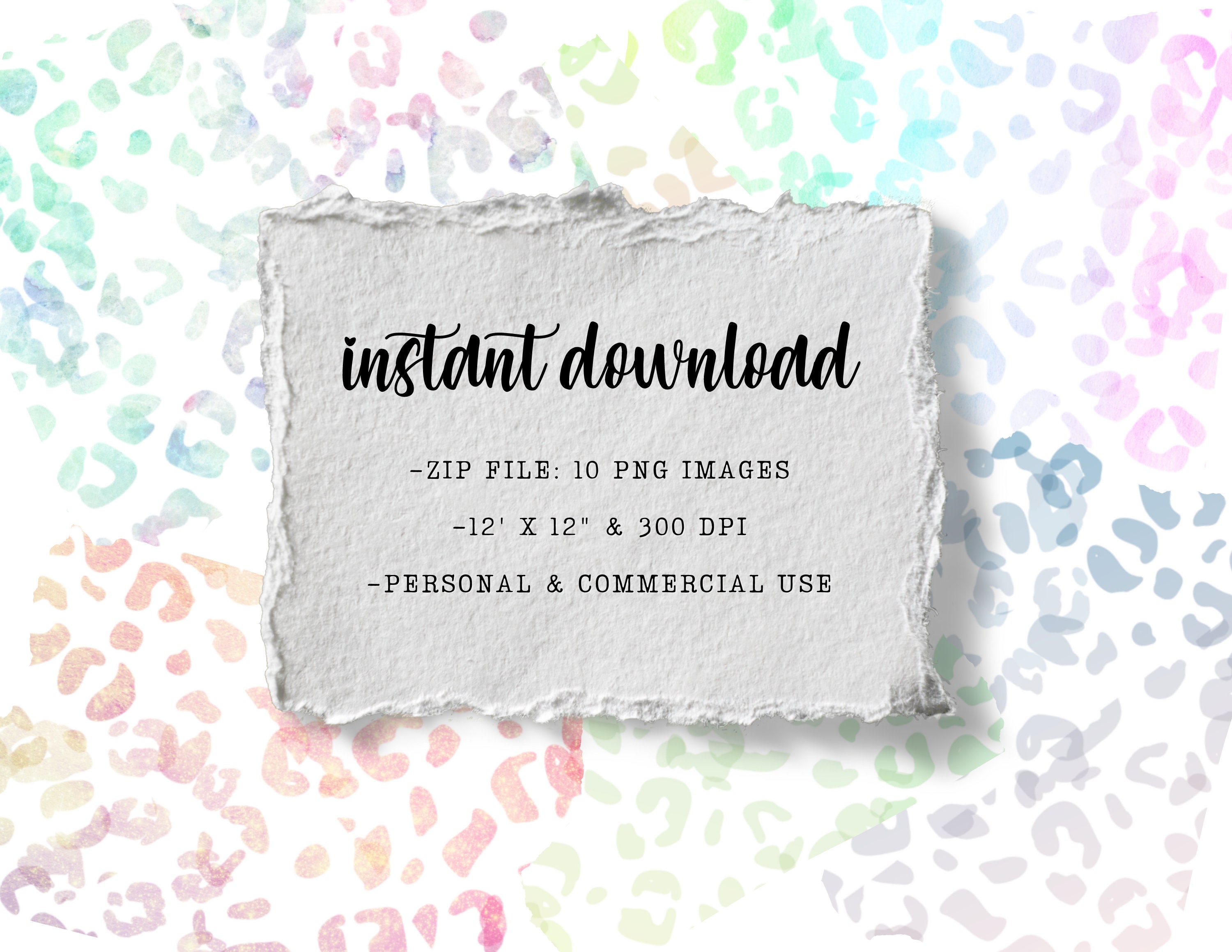 Digital Paper Watercolor Pattern Leopard Print Paper Ombre - Etsy