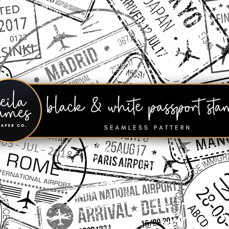 Passport Stamps - Etsy