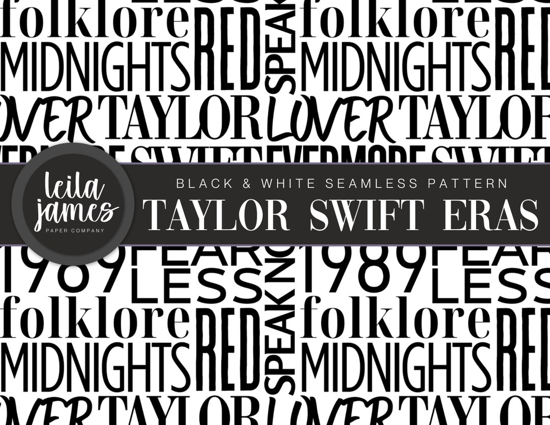 Seamless Svg Taylor Swift Digital Paper Eras Tour Seamless Pattern