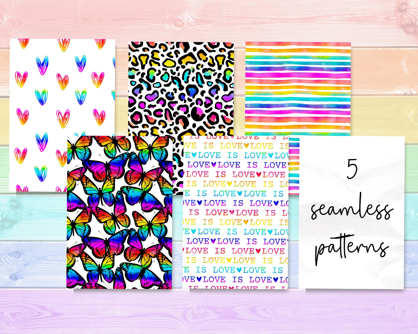 Pride Month Seamless Pattern Mini Bundle Five Seamless - Etsy