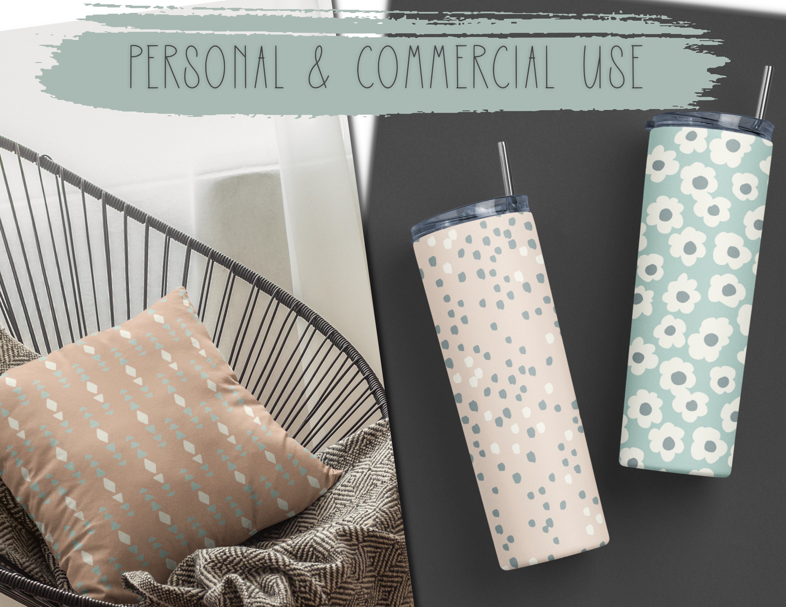 10 Seamless Boho Digital Papers, Boho Patterns, Fabric Patterns ...