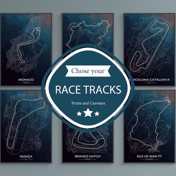 Formula 1 Track Map - Etsy