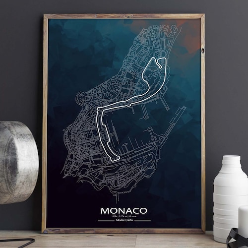 Monza Race Track Print Formula 1 Gift Formula One Gifts F1 - Etsy