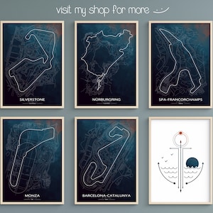 Monaco Race Track Print F1 Formula 1 F1 Posters F1 Art F1 | Etsy