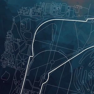 Monza Race Track Print, Formula 1 Gift, Formula One Gifts, F1 Gifts, F1 ...