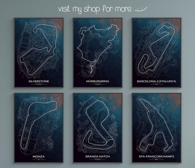 Monaco Race Track Print F1 Formula 1 F1 Posters F1 Art F1 - Etsy