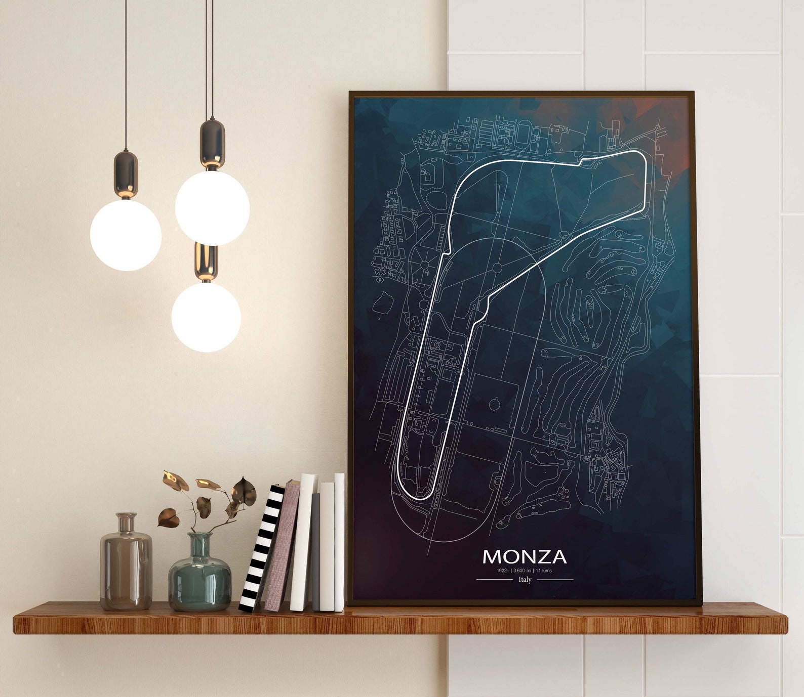 Monza Race Track Print, Formula 1 Gift, Formula One Gifts, F1 Gifts, F1 ...