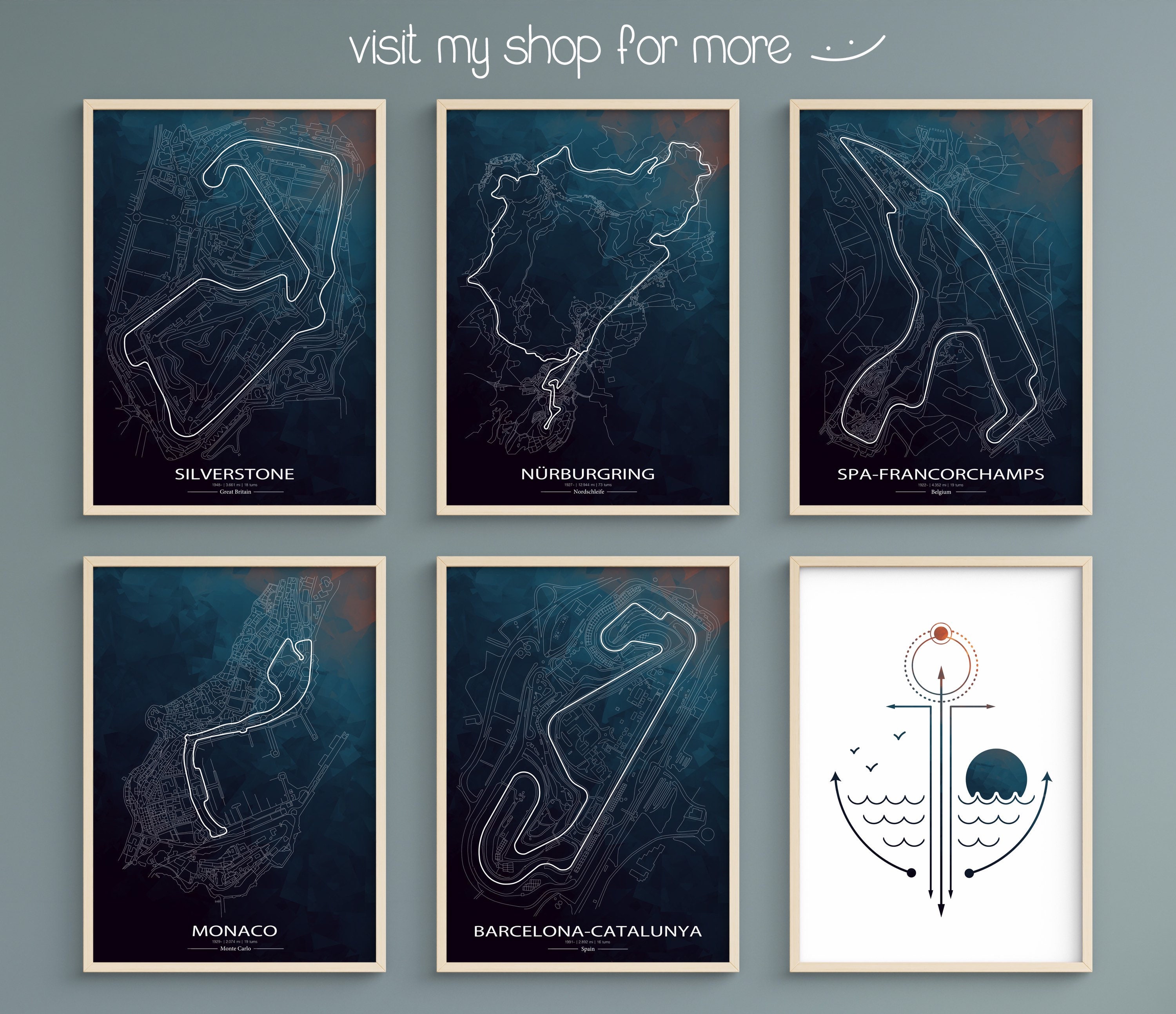 Monza Race Track Print Formula 1 Gift Formula One Gifts F1 | Etsy