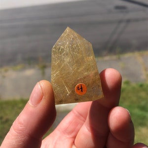 Golden Rutile Point - Etsy