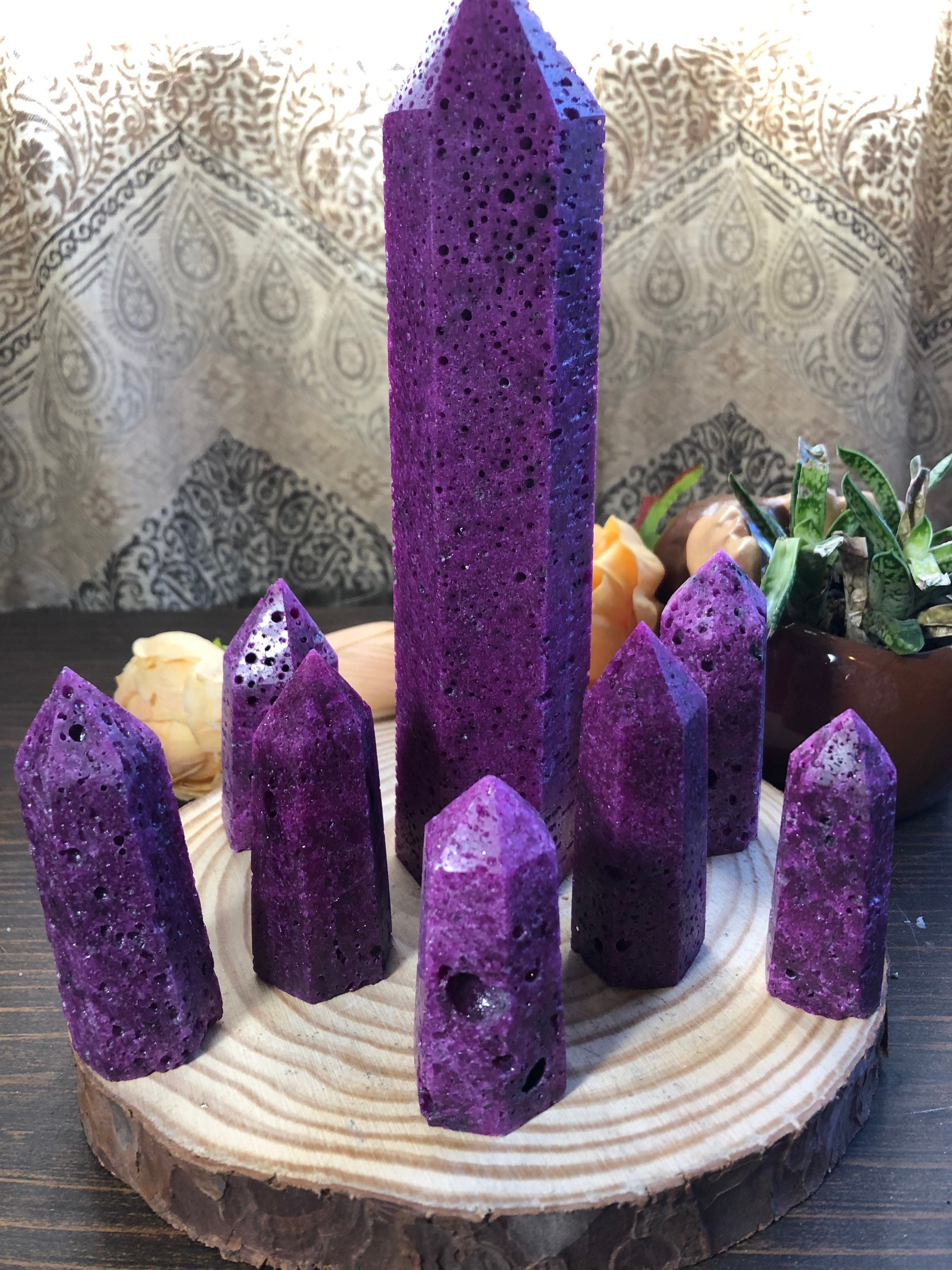 Honeycomb Ruby Tower - Etsy