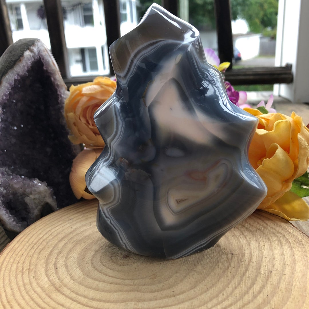 Orca Agate Flame - Etsy