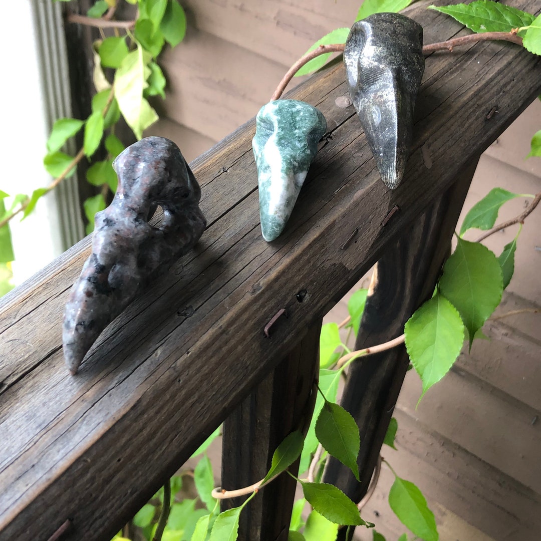 Crystal Raven Skull - Etsy