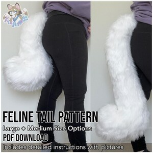 Canine Tail Pattern (large + Medium Options) [PDF DOWNLOAD] - Etsy