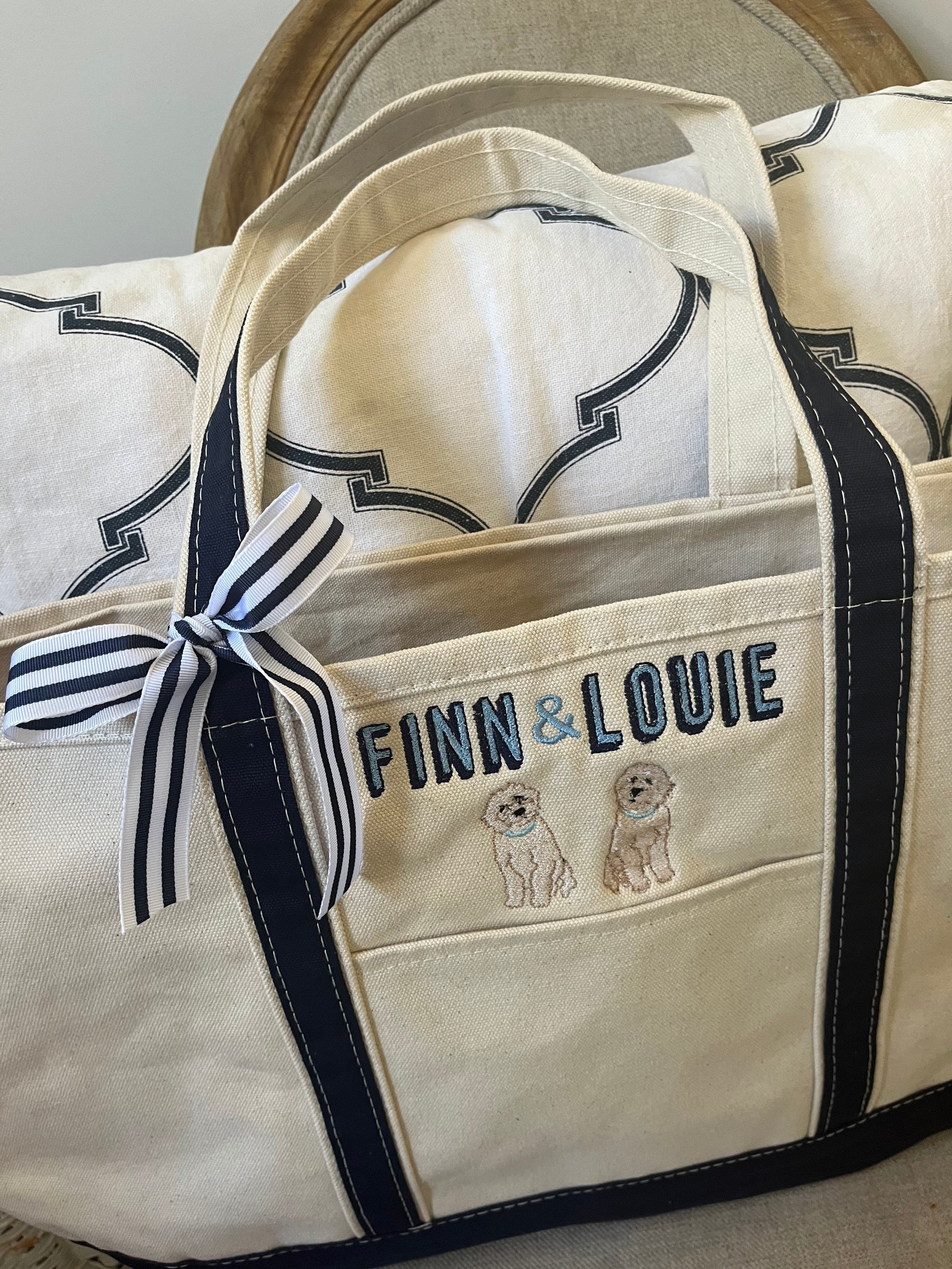 Monogrammed Pet Tote Bag: Personalized Dog Travel Kennel Bag - Etsy