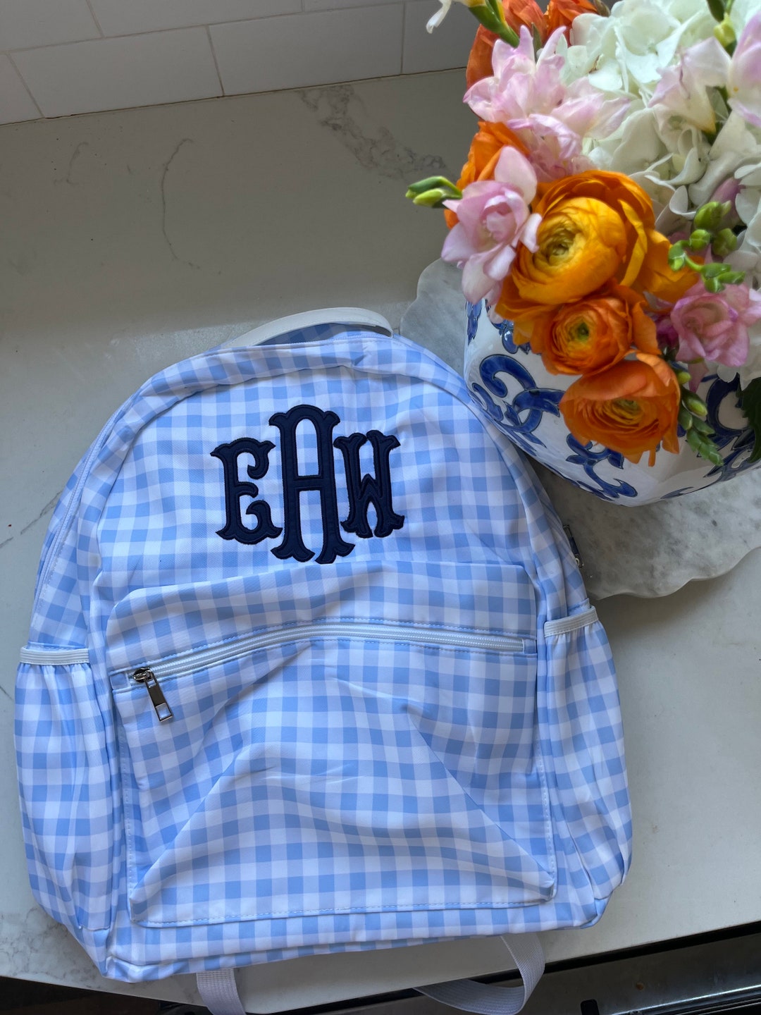 Monogrammed Child's Backpack, Personalized Backpack, Embroidered School ...