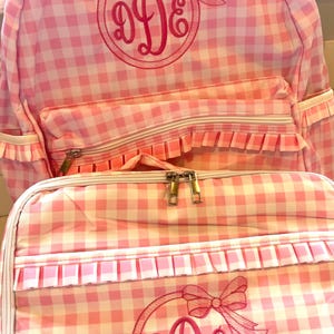 Monogrammed Child's Backpack, Personalized Backpack, Embroidered School ...