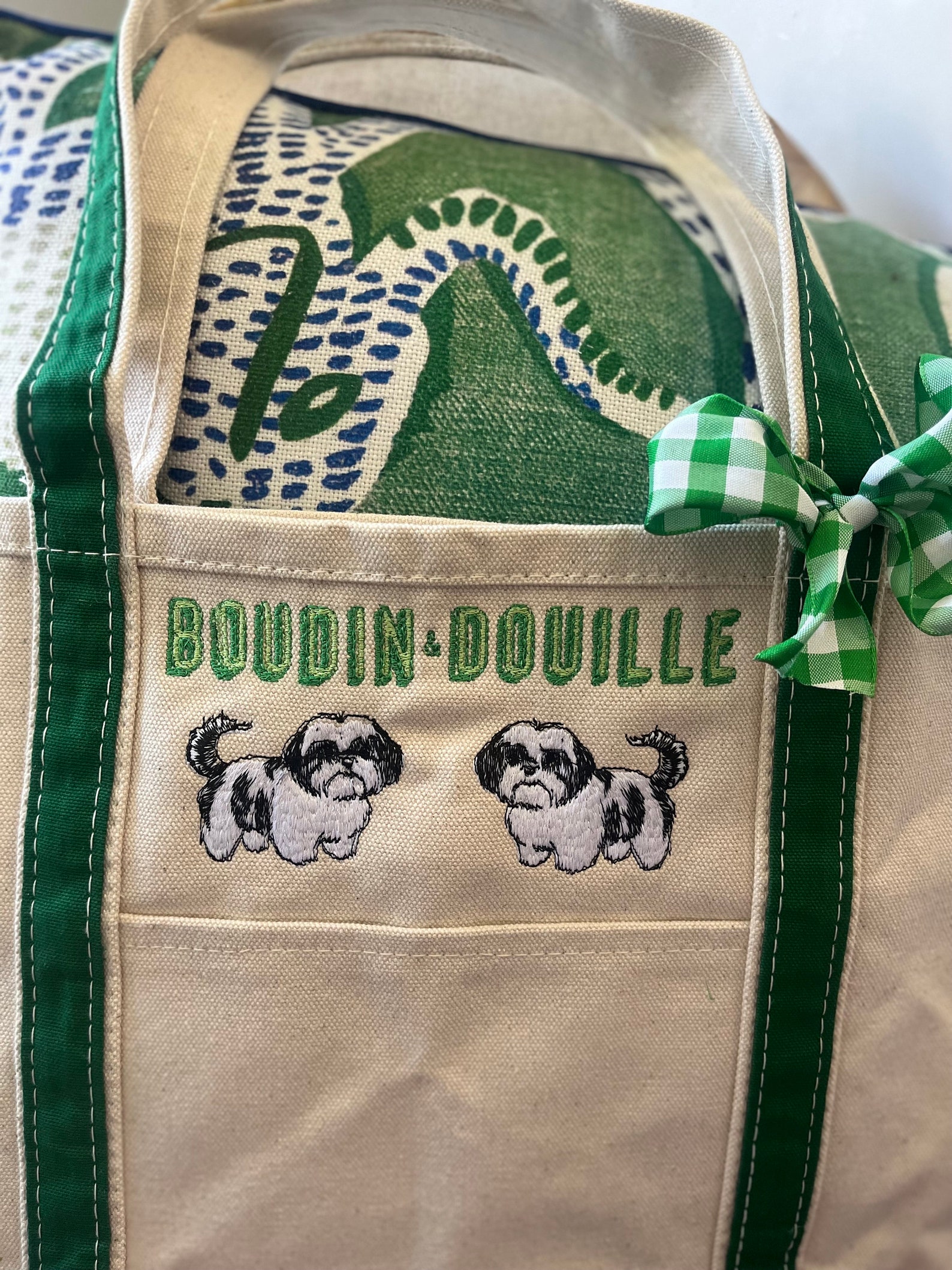 Monogrammed Large Pet Tote Bag, Personalized Dog Tote Bag, Customized ...