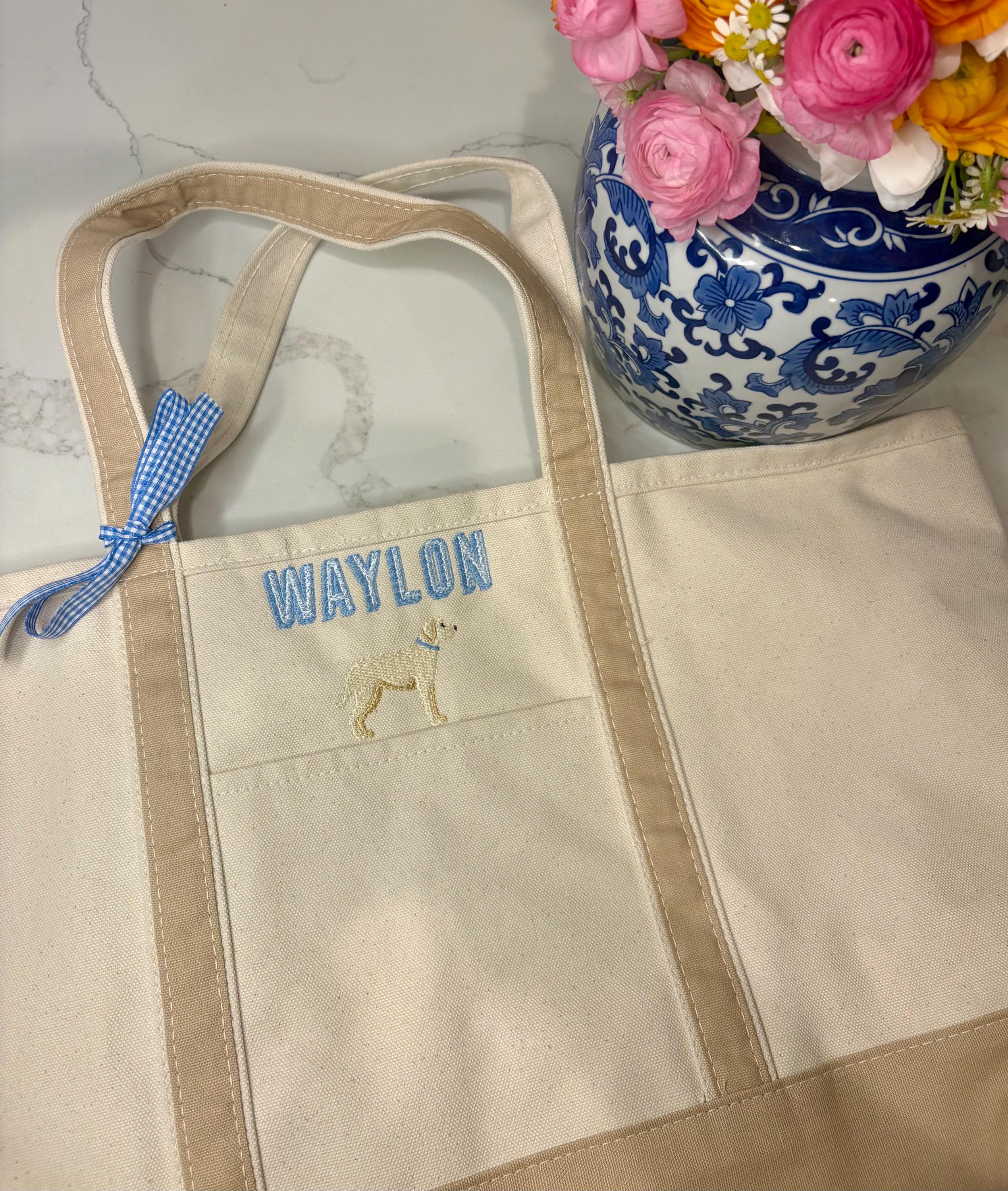 Monogrammed Pet Tote Bag: Personalized Dog Travel Kennel Bag - Etsy