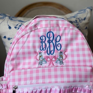 Monogrammed Child's Backpack, Personalized Backpack, Embroidered School ...