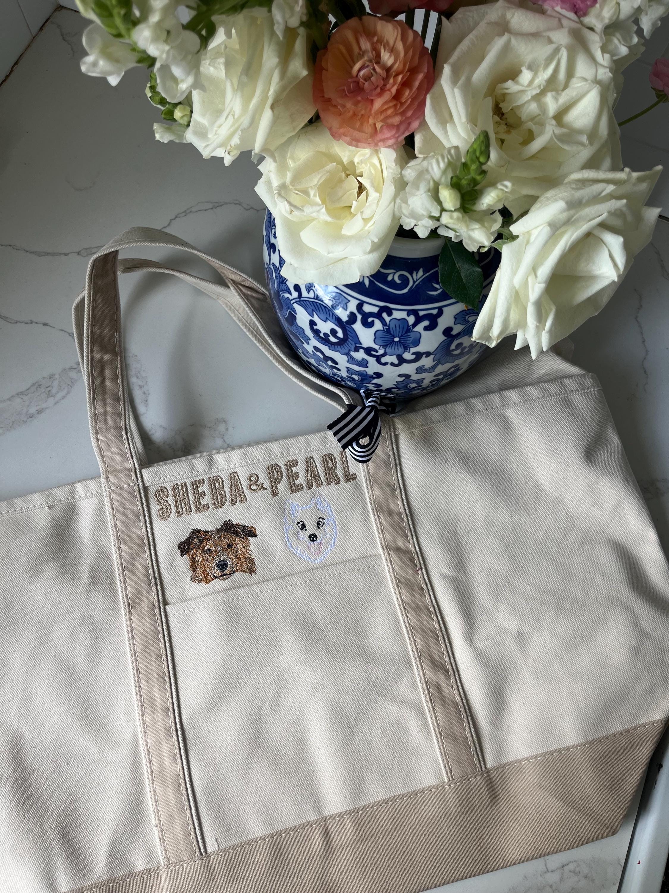 Monogrammed Pet Tote Bag: Personalized Dog Travel Kennel Bag - Etsy
