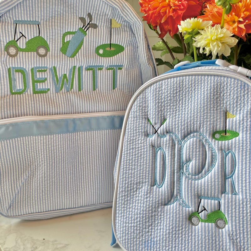 Embroidered Backpack - Etsy